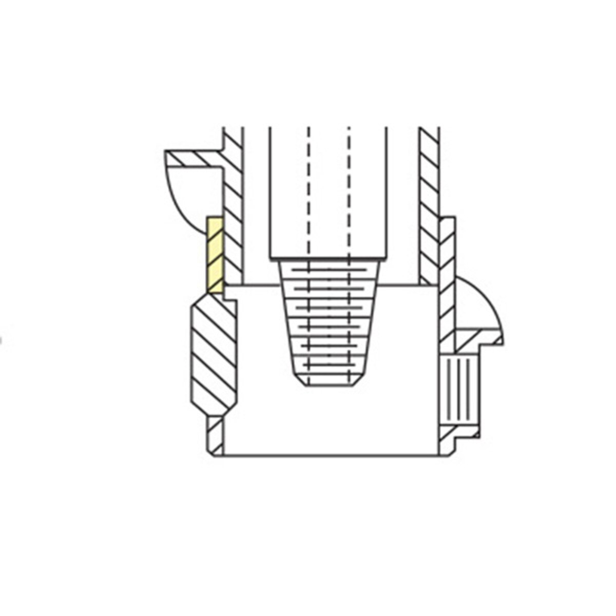 10 1/4" - 3 Key Standard Duty - Hollow Stem Auger - Female Socket