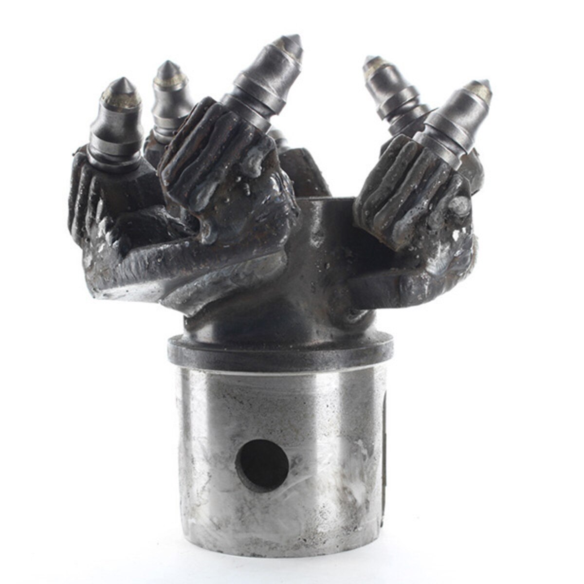 3 1/4" - 2 key Heavy Duty - Bullet Hollow Stem Auger Head - 6 Cutters