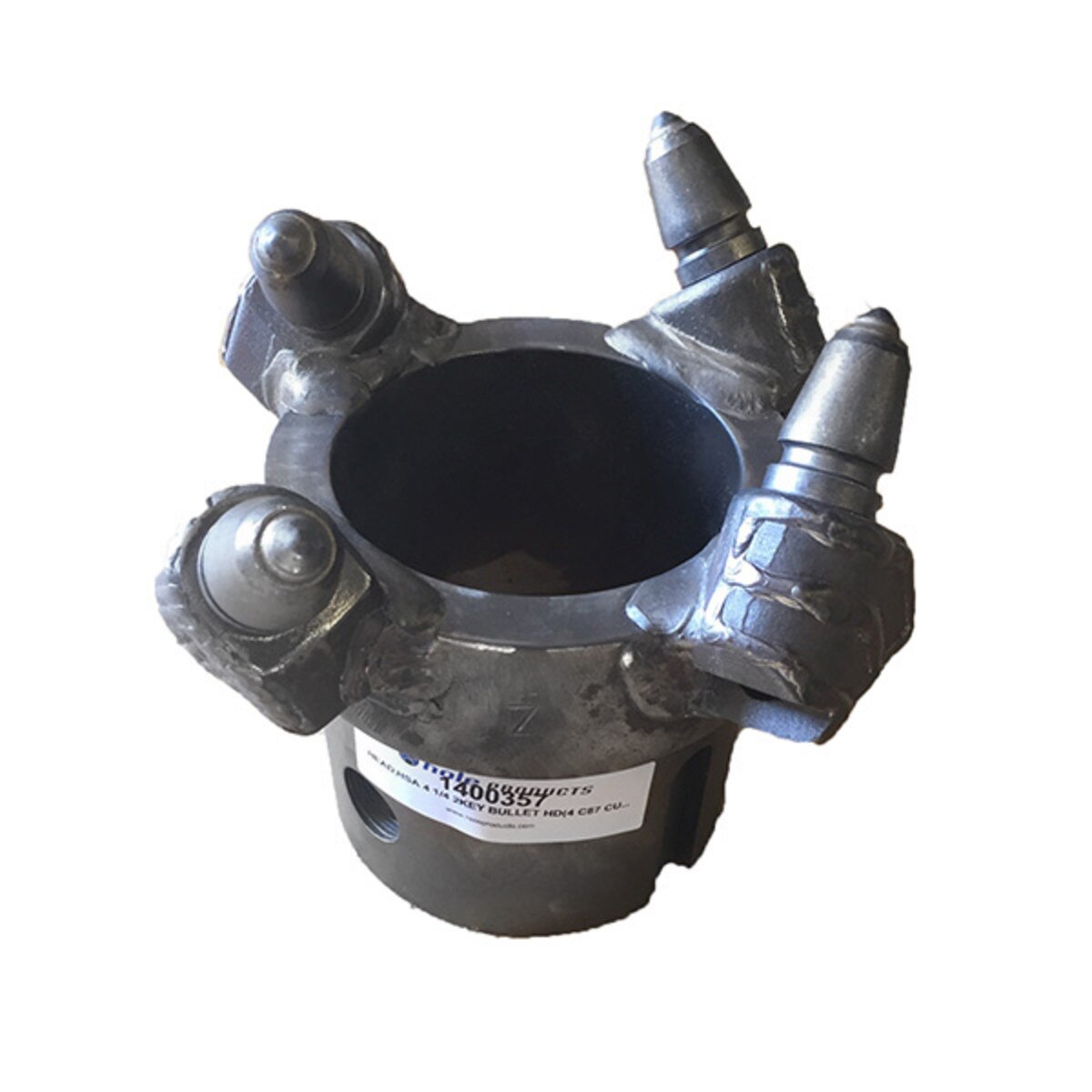 4 1/4" 2 Key - Hollow Stem Auger Bullet Cutterhead - Heavy Duty