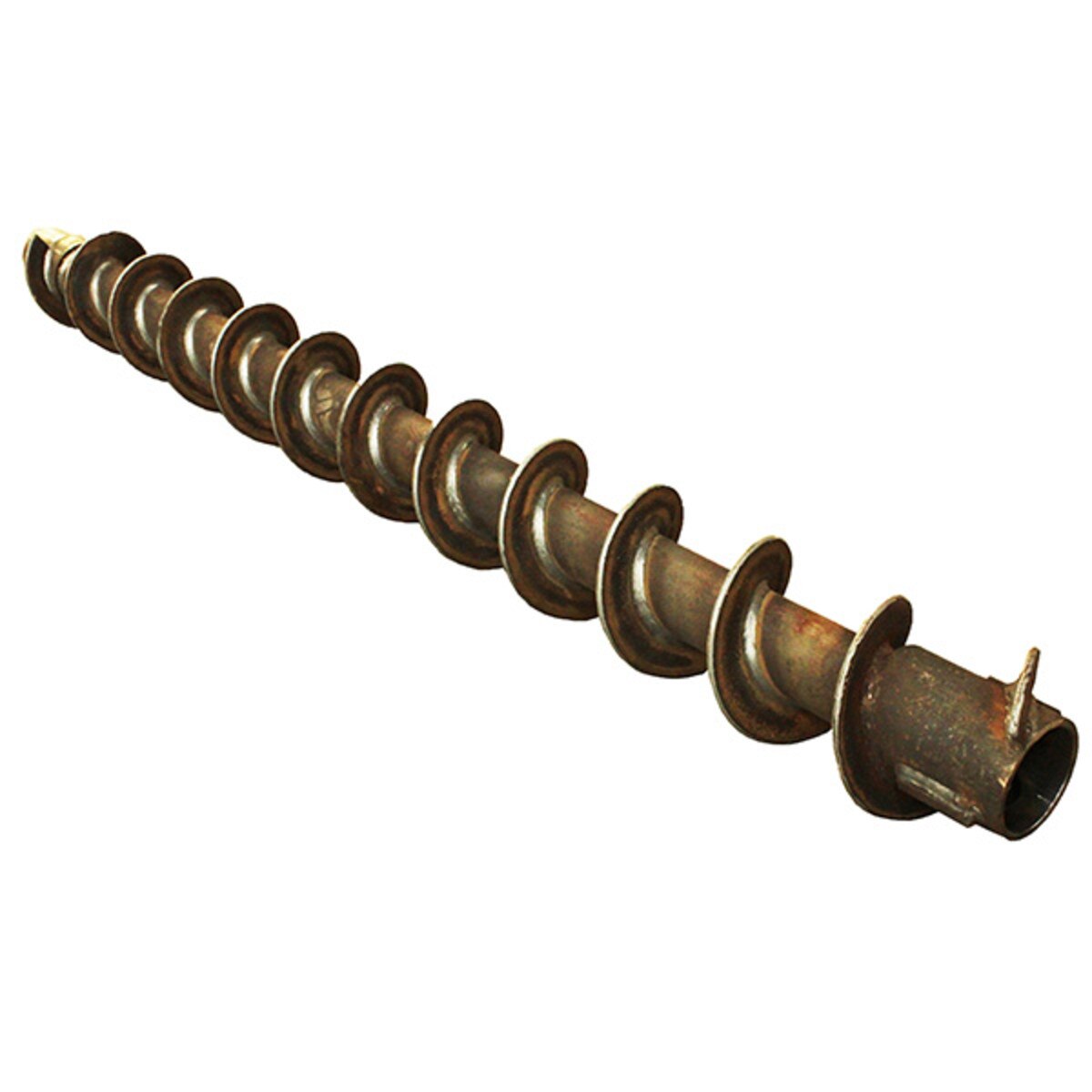 2 1/4"- 2 Key Standard Duty - Hollow Stem Auger 1 Bolt - 4' Section