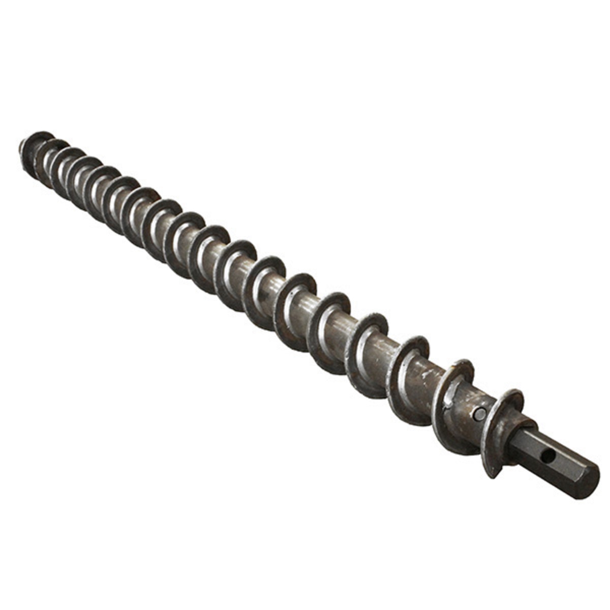 4" x 5' - Continuous Flight Auger - 1 5/8" Hex Connection