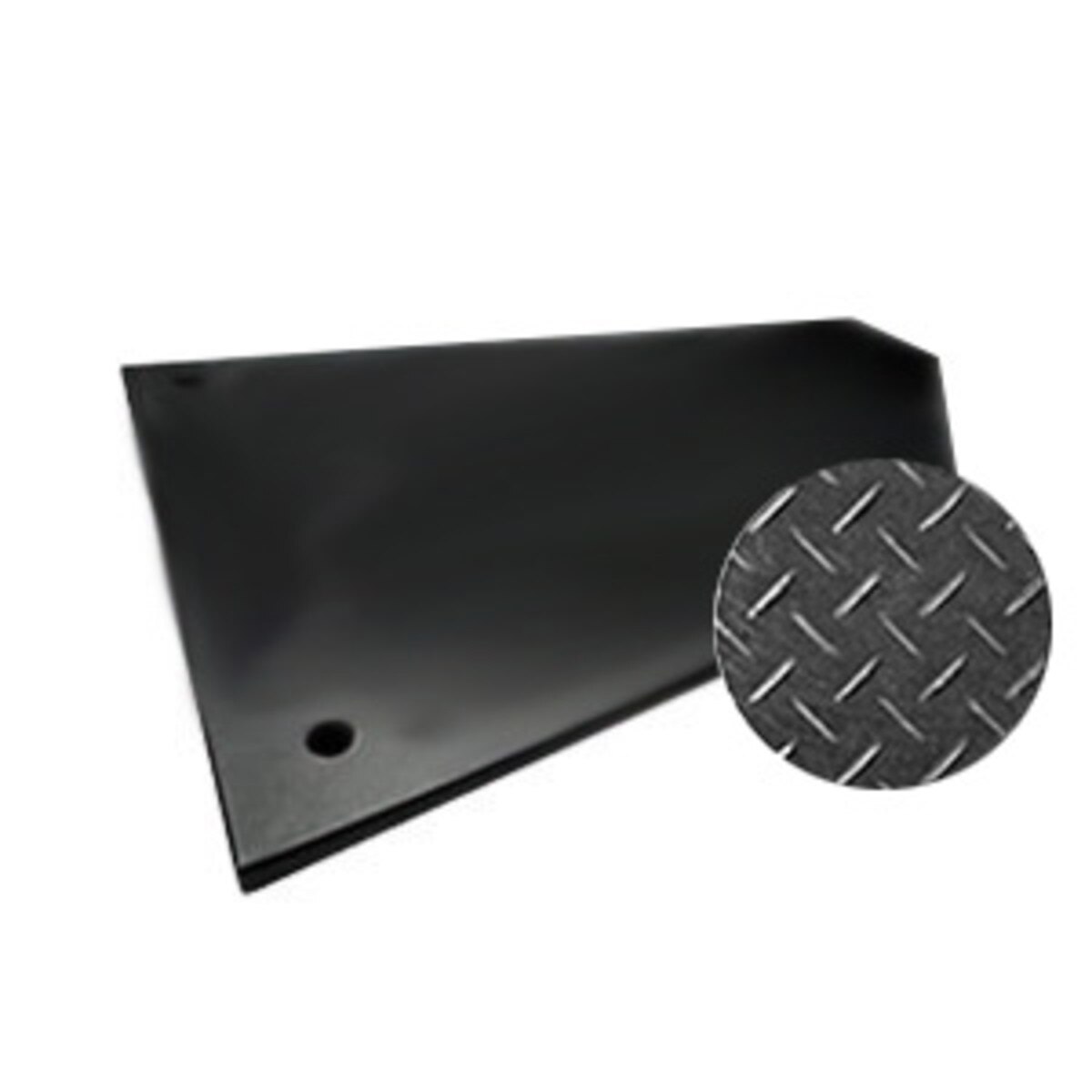 4' x 8' - Ground Cover Mat - Black - Cleated Both Side - Versa Mat