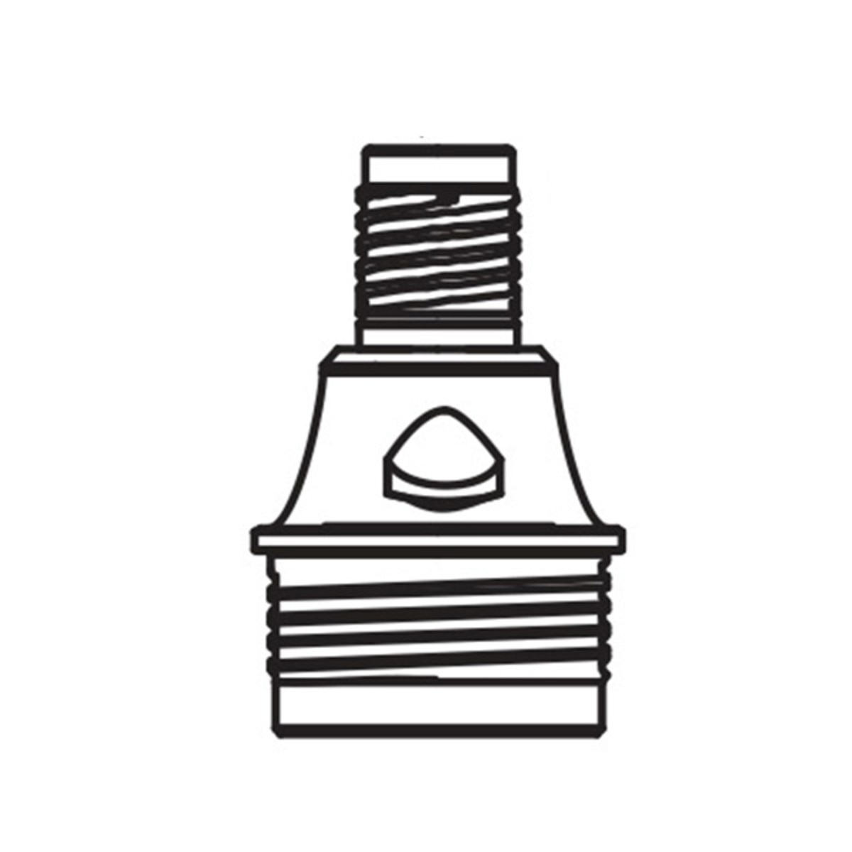 MC5 Drive Head X 1.25" w/ 1/8" Bore No Stop Pin