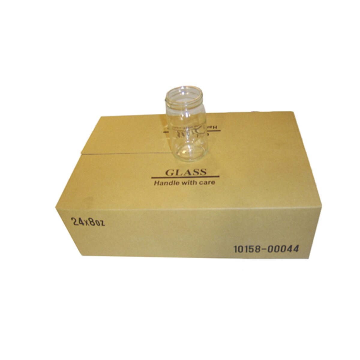Sample Jar - 8oz Glass Wide Mouth - 24 per Case - Lids Sold Separately