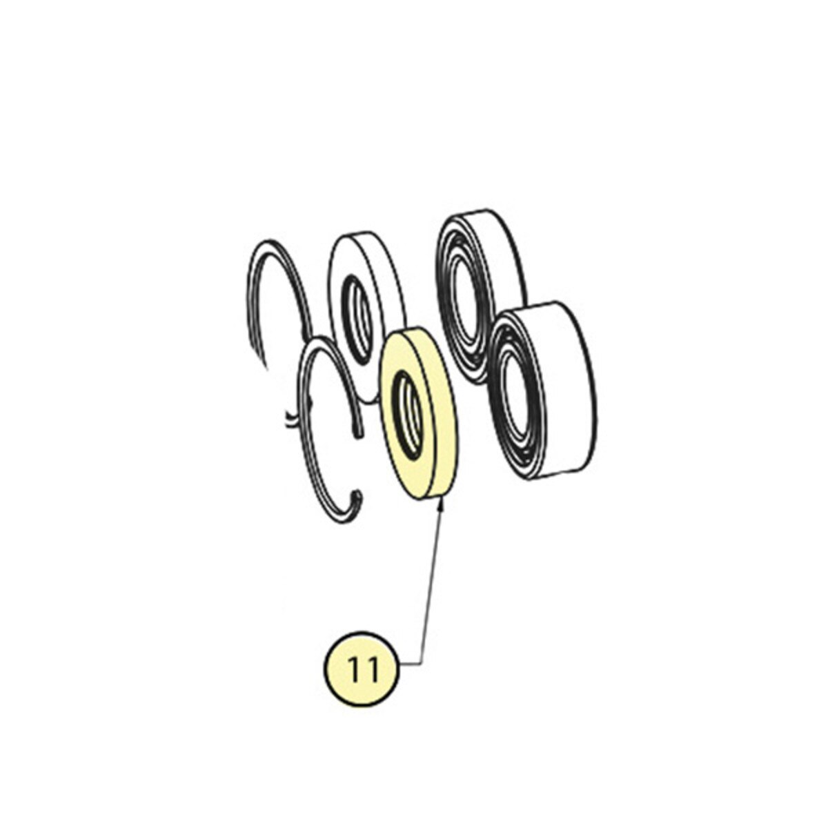 E0413 Series Piston Pump - Power End Oil Seal - Crankshaft