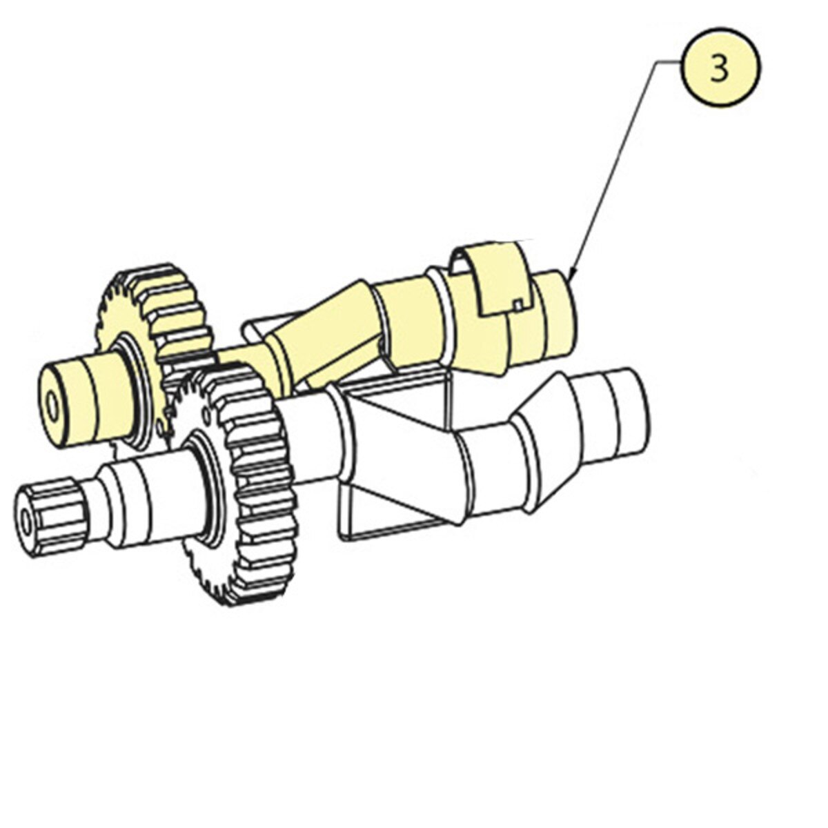 E0413 Series Piston Pump - Power End Crank - Driven
