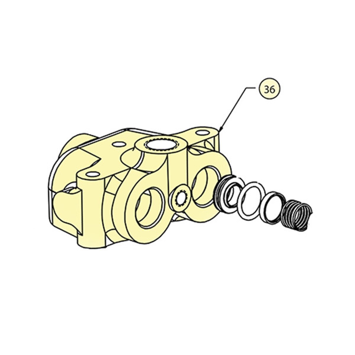 A0413 Piston Pump Fluid End Cylinder