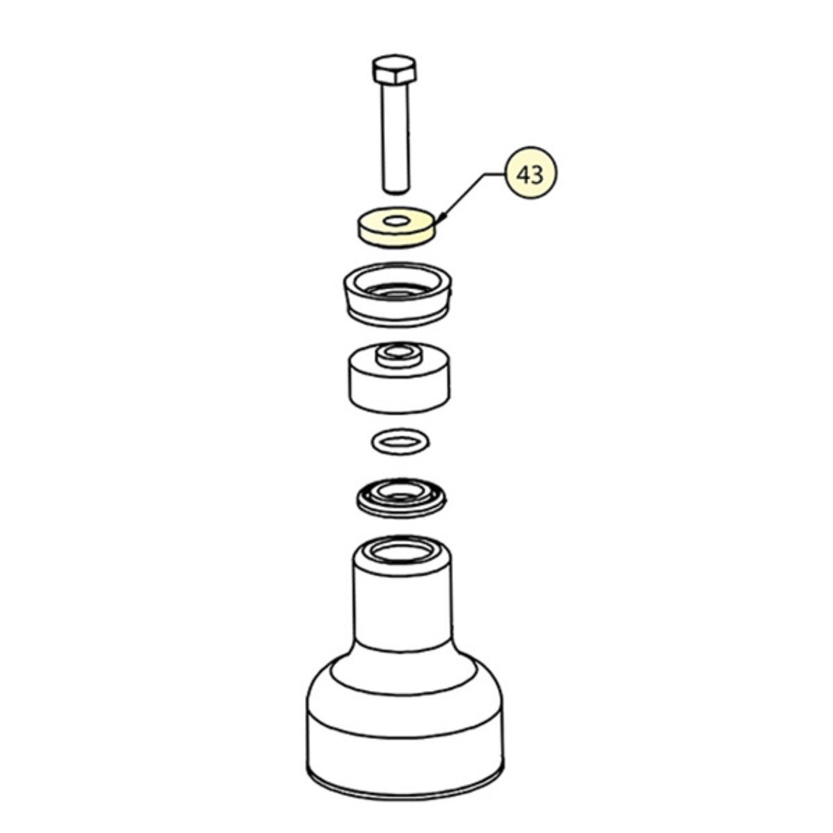 A0413 Piston Pump Fluid End Piston Cup Washer
