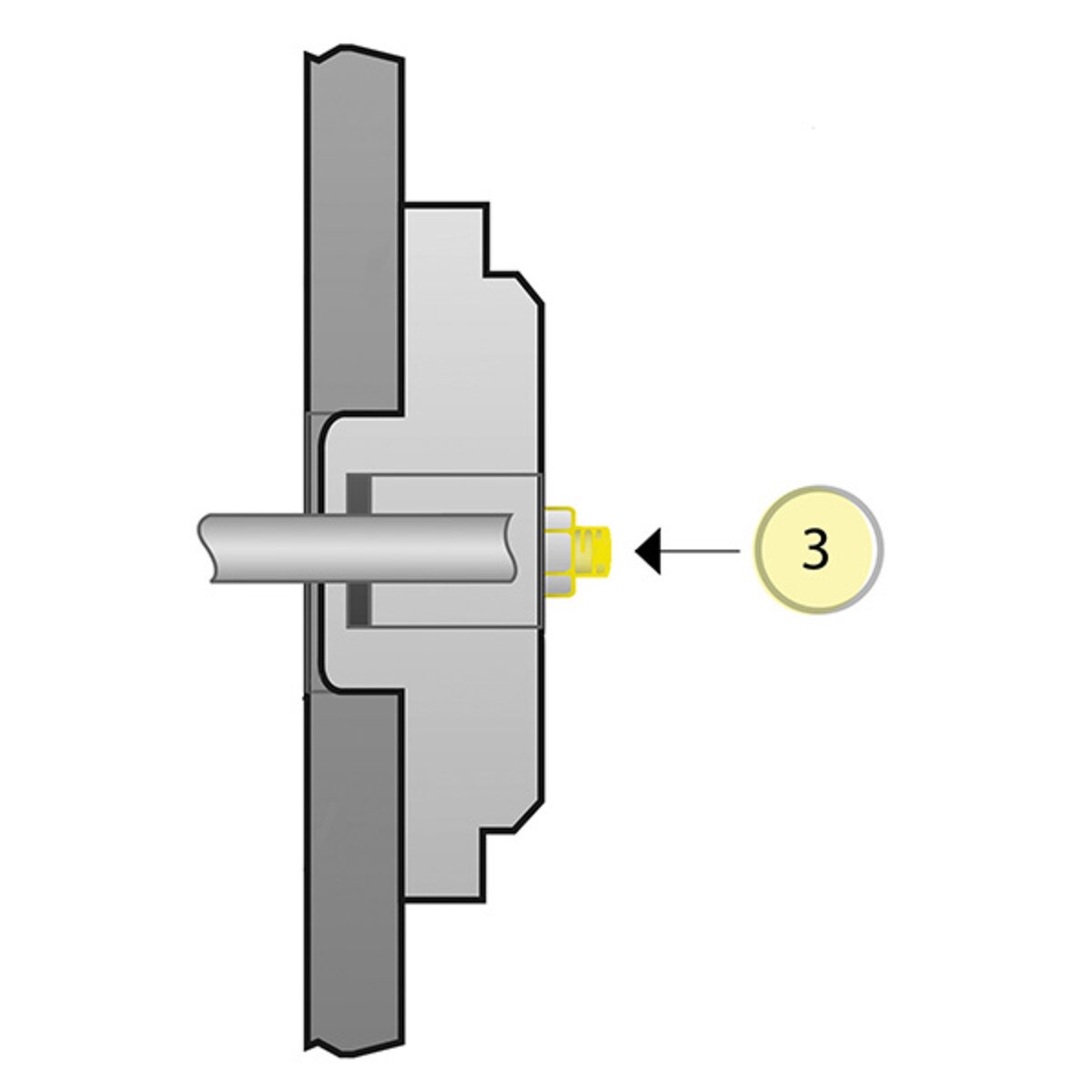 5 1/2" x 8" Duplex Pump Stuffing Box Stud