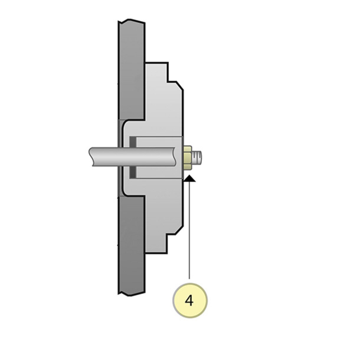5 1/2" x 8" Duplex Pump Stuffing Box Stud Nut