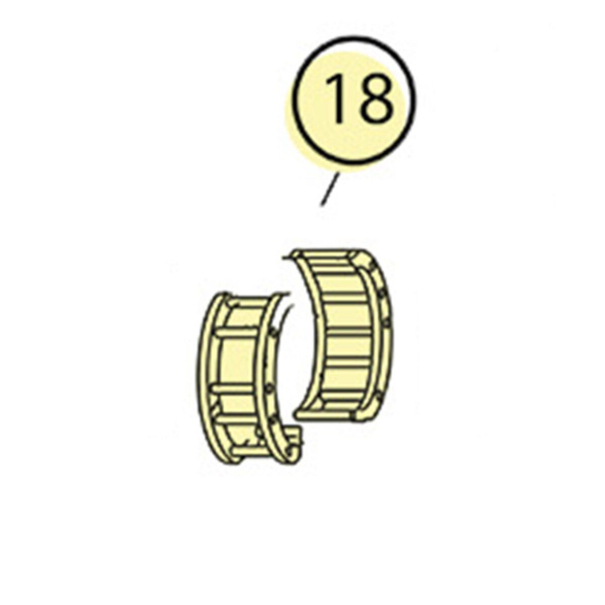 L8 Half Latern Ring - 2 Required