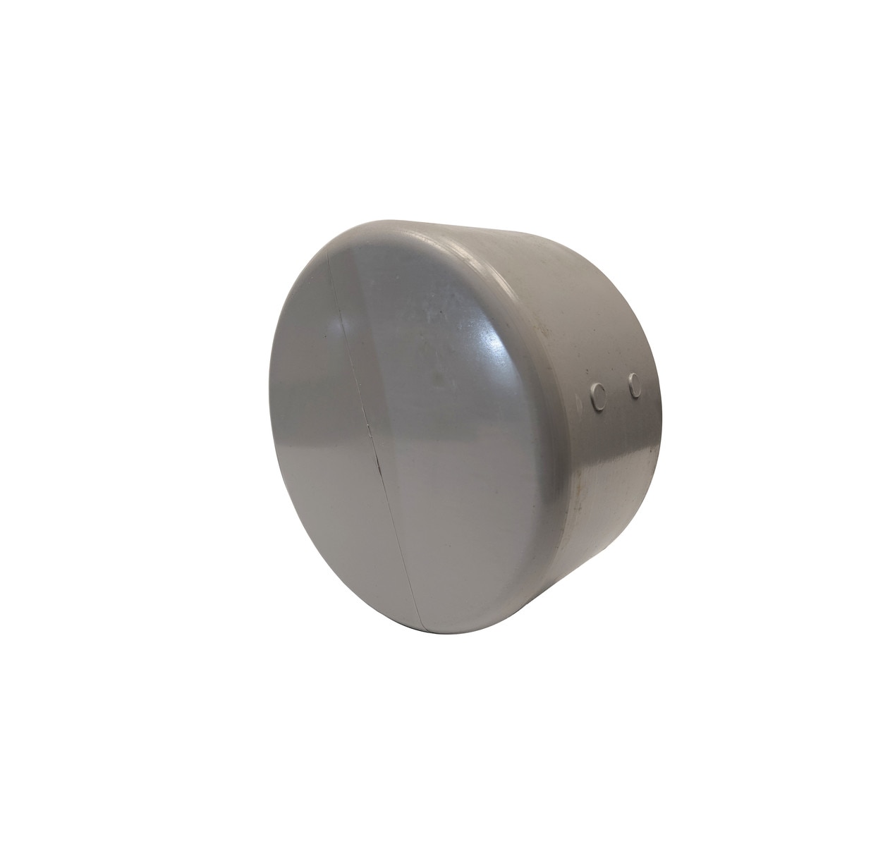 6" PVC Cap - Flat Slip Gray