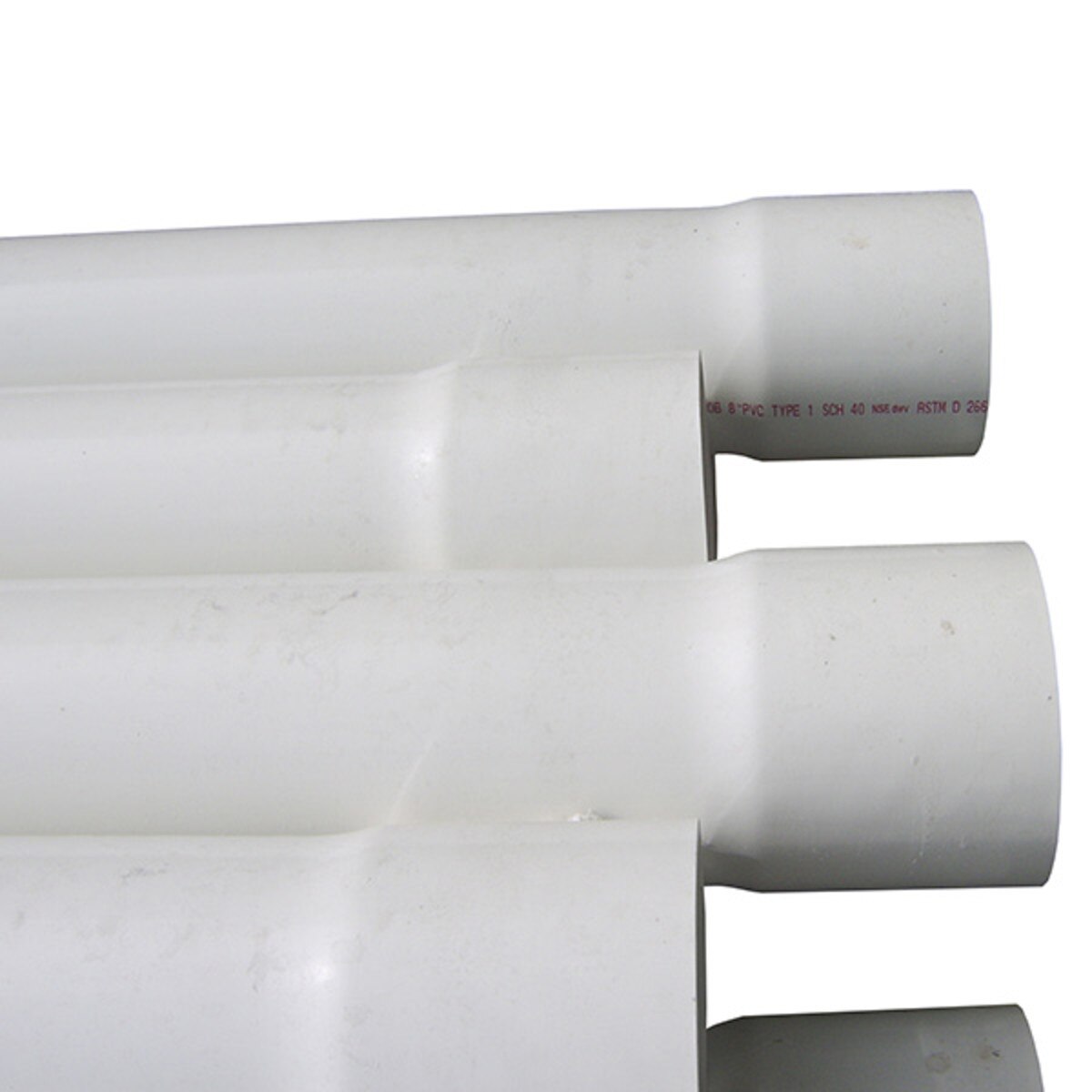 8" x 20' PVC Casing - S40 - Bell End - Price Per Foot
