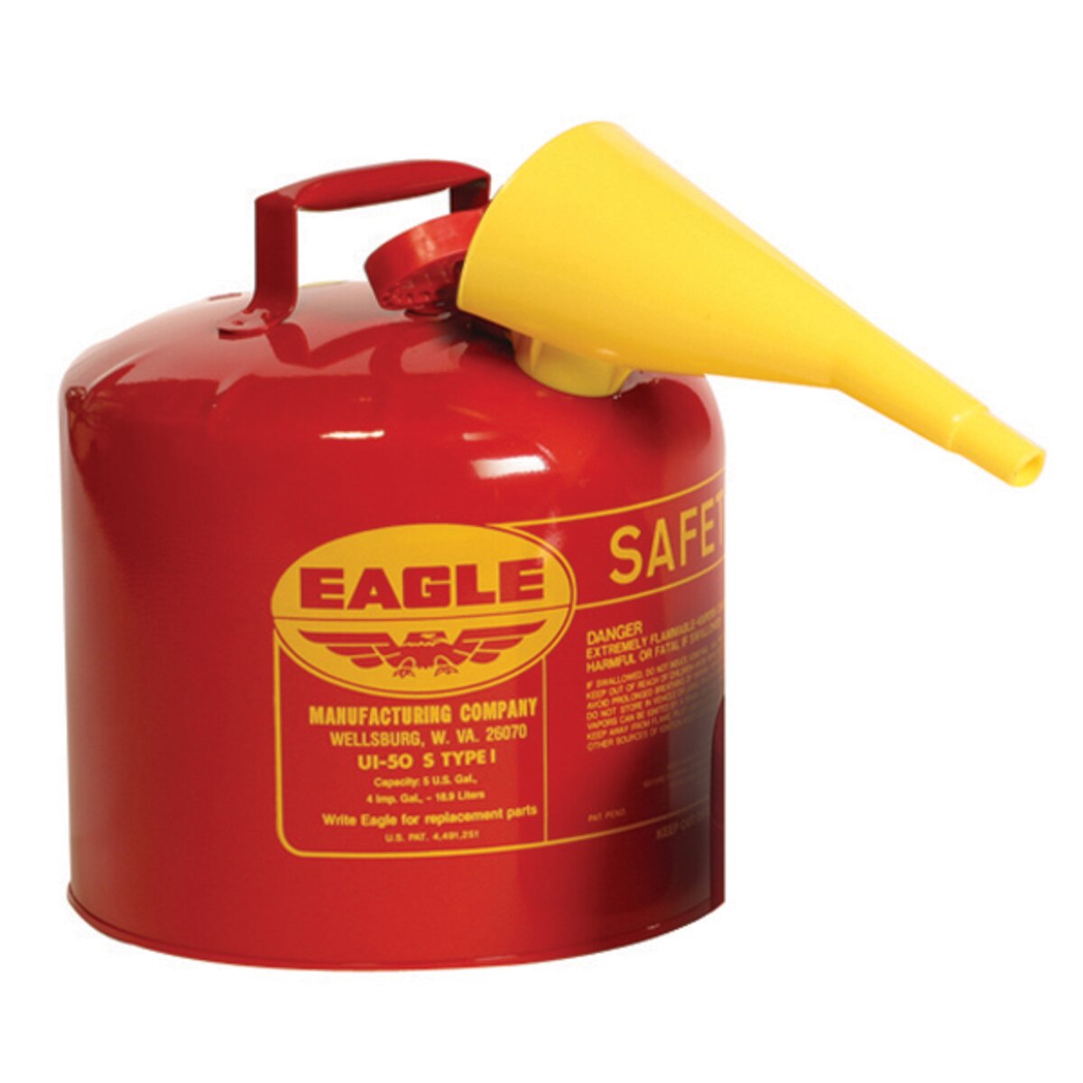 5 Gallon Safety Can - Diesel w/ Funnel