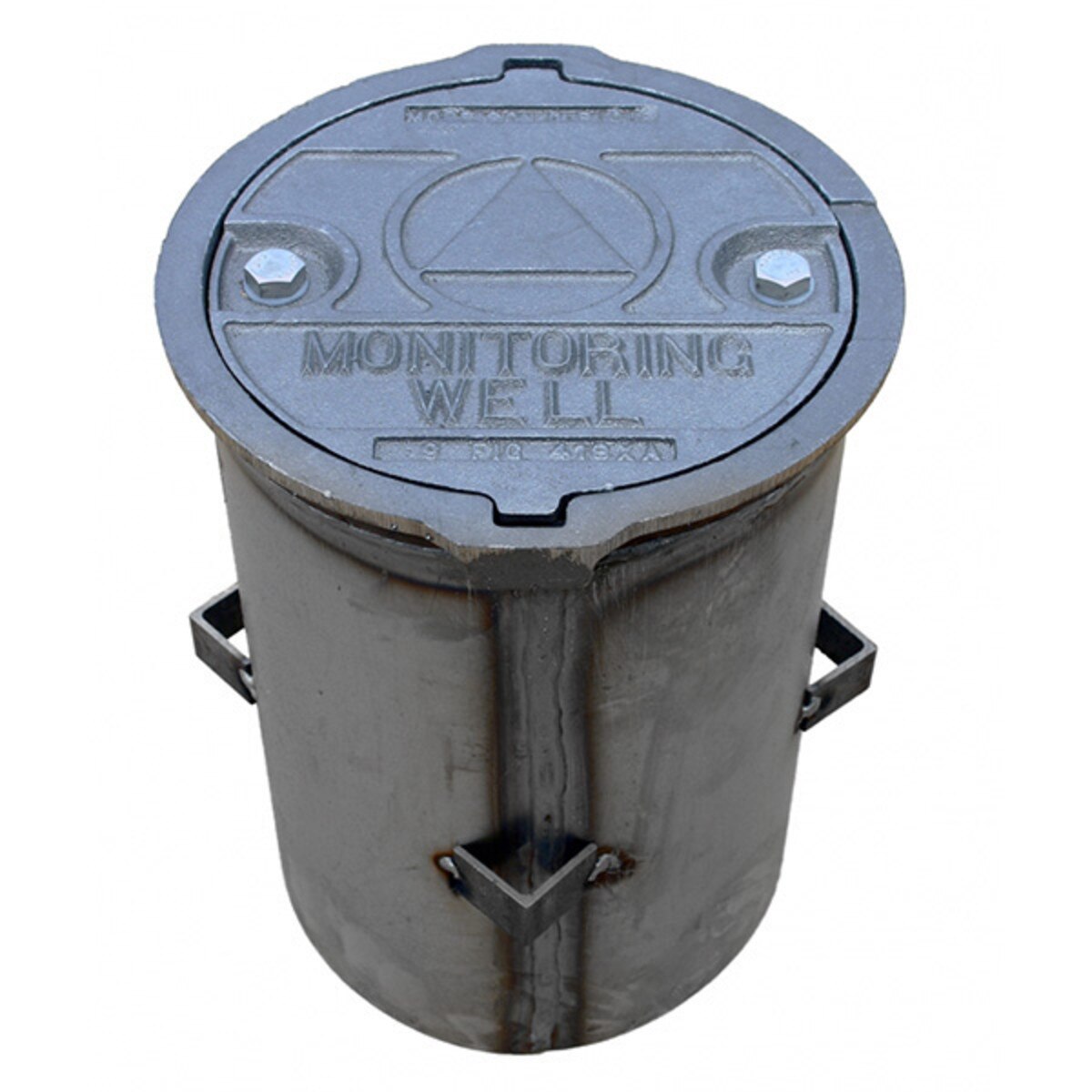 9" Bolt Down Water Resistant Manhole Cover - w/ 12" Welded