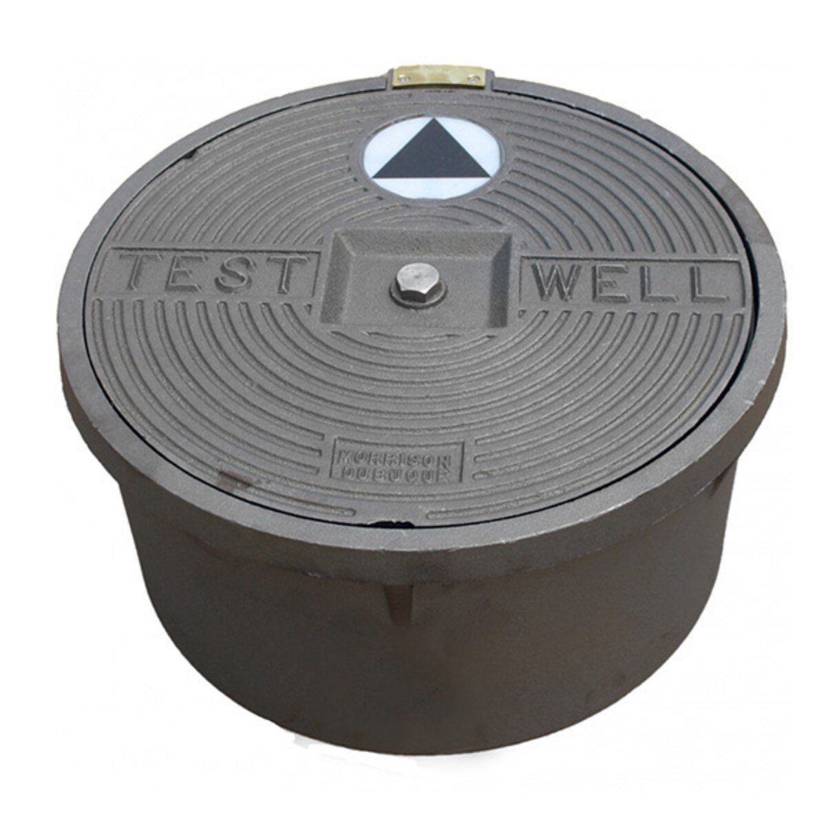 9" Bolt Down Watertight Manhole Cover - w/ 7" Cast Iron Skirt