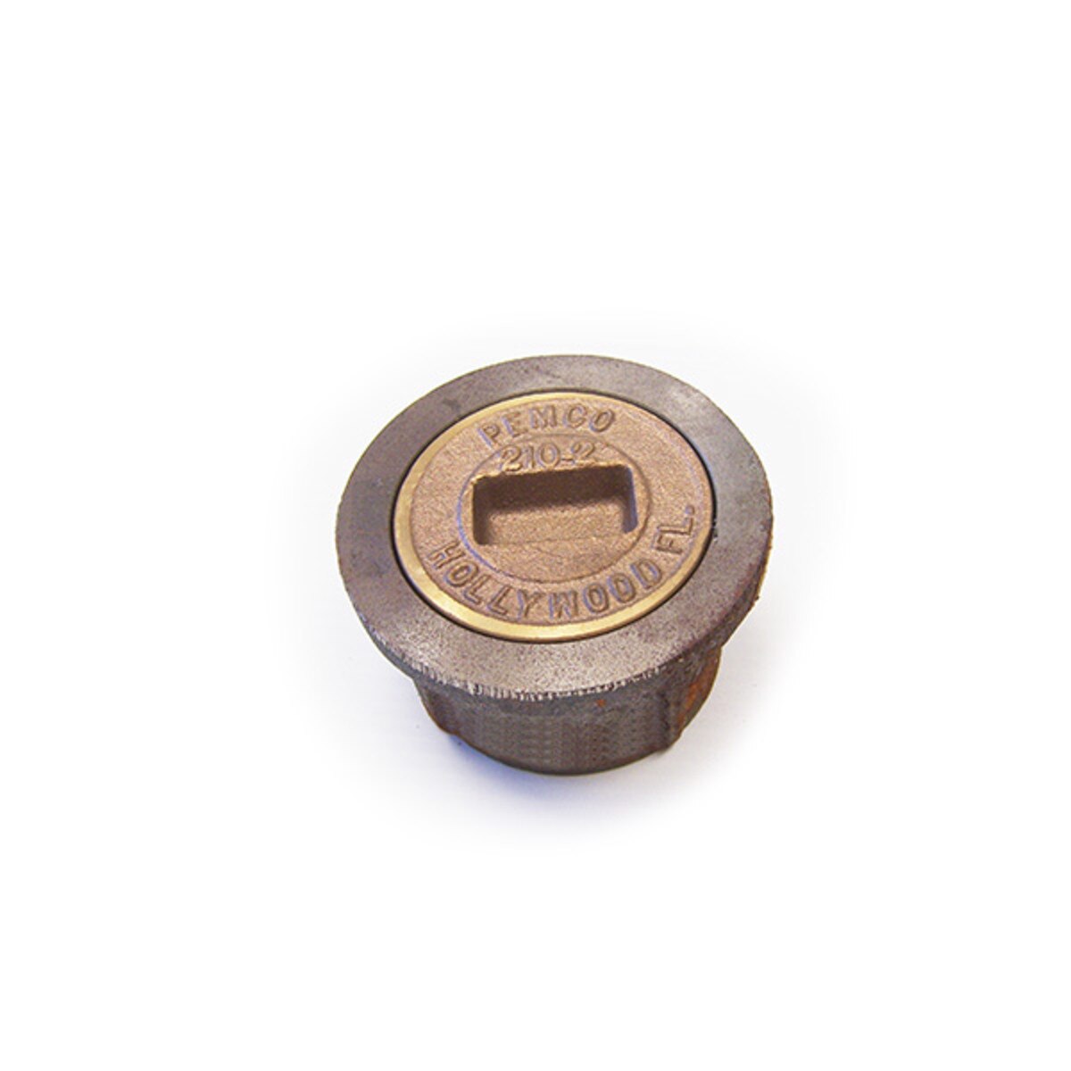 2" Threaded Fill Box - Brass Cover